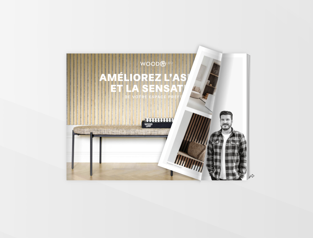 Mur en tasseaux de bois | Panneaux acoustiques | WoodUpp